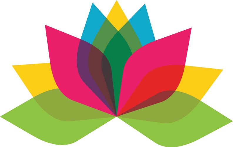 Flower wellness logo icon design Royalty Free Vector Image