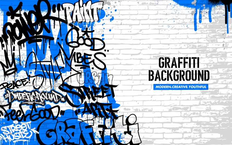 Graffiti background Royalty Free Vector Image - VectorStock