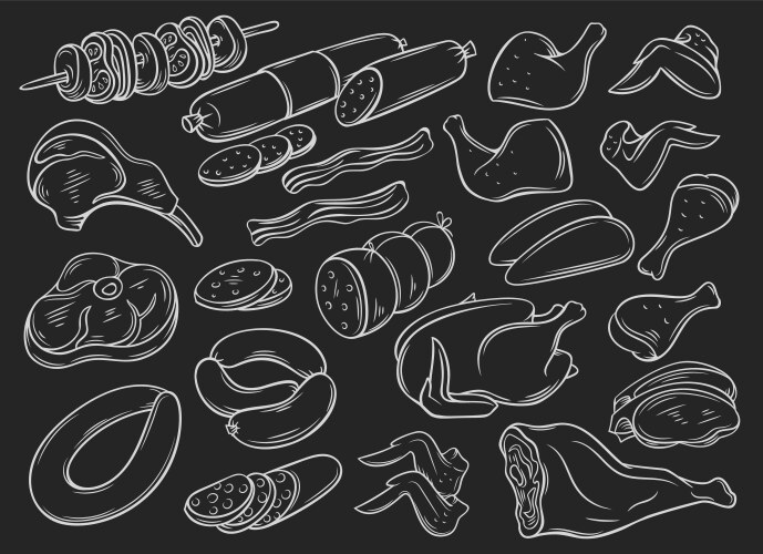 Deli Meats Vector Images (over 1,600)