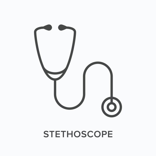 Stethoscope icon phonendoscope Royalty Free Vector Image