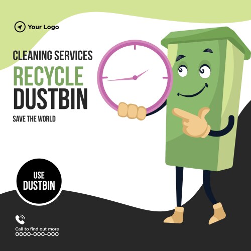 Banner design save earth life Royalty Free Vector Image