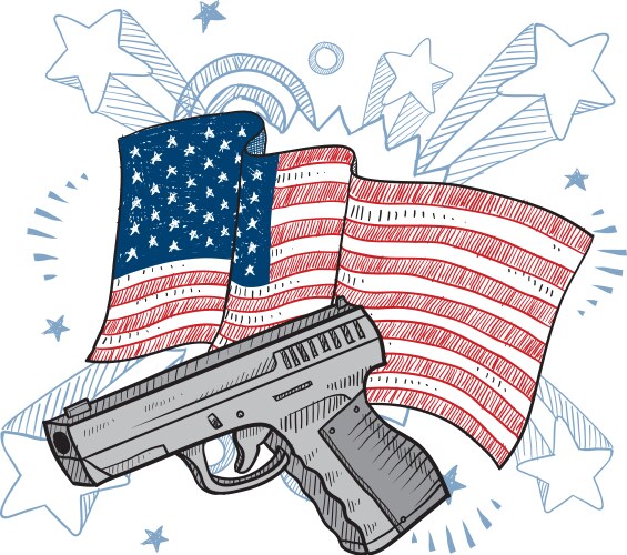 Doodle camping tent fire lantern Royalty Free Vector Image