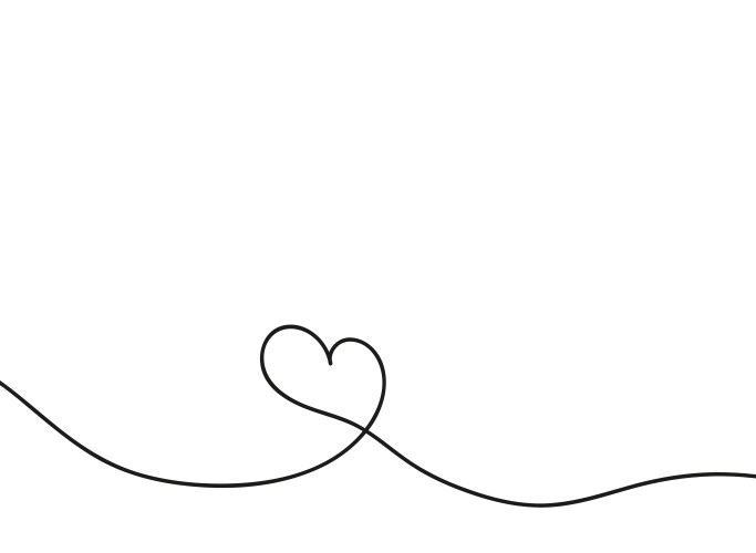 Continuous Line Drawing Heart Vector Images (over 6,600)