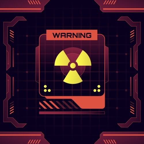 Red code warning sign background Royalty Free Vector Image