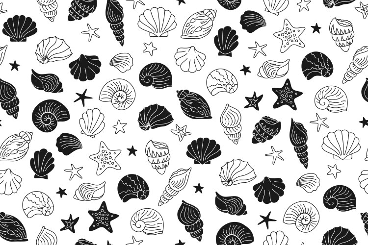 Seashells Stencils Vector Images (95)