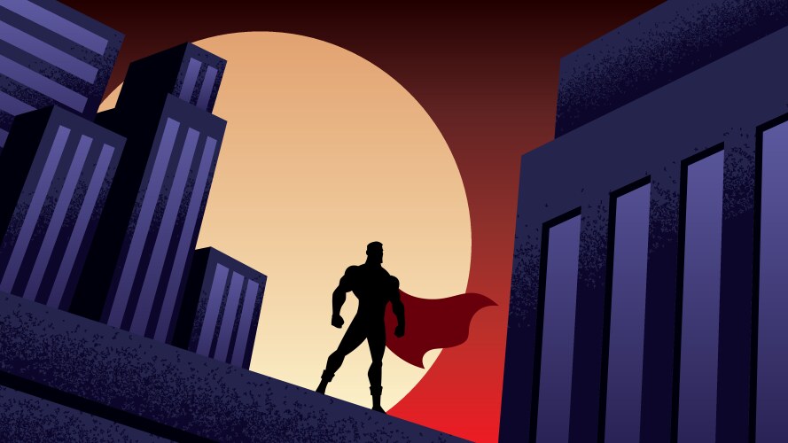 Superhero background Royalty Free Vector Image
