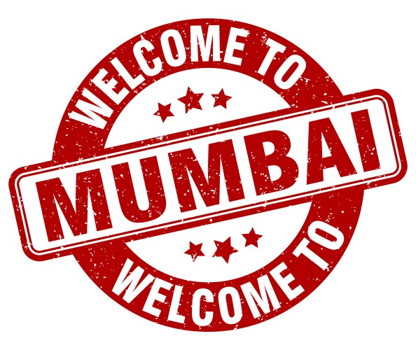 Welcome to mumbai stamp mumbai round sign Vector Image
