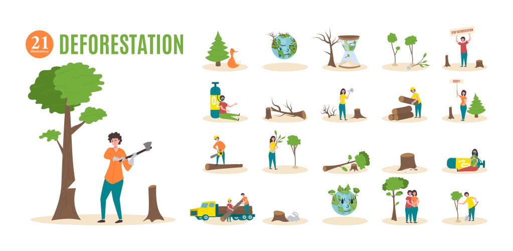 Deforestation Vector Images (over 5,200)