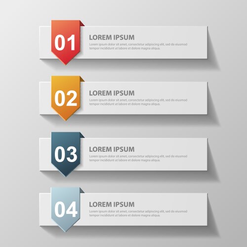 Paper infographic12 Royalty Free Vector Image - VectorStock