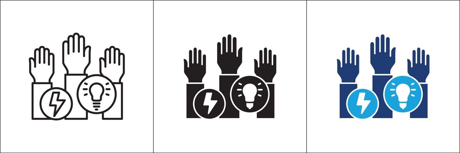 Cooperation icon teamwork collaboration Royalty Free Vector