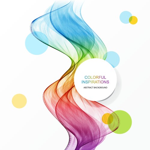 Abstract wave background rainbow waved Royalty Free Vector