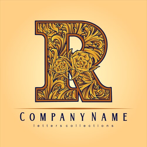 Botanical Monogram Vector Images (over 35,000)