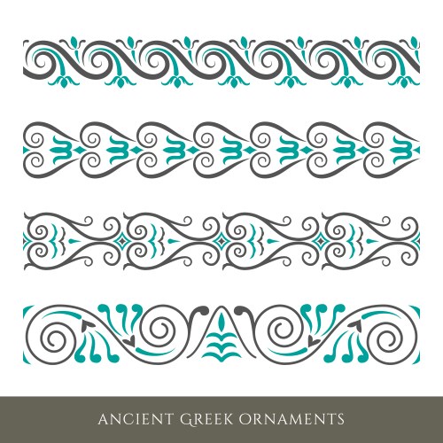 Russian seamless borders slavic ornament Vector Image