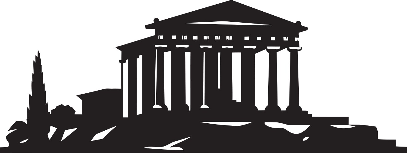 Ancient greek architectural wonders icons Vector Image Ancient greek architectural wonders icons Vector Image