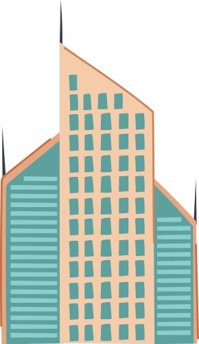 Skyscraper cartoon Royalty Free Vector Image - VectorStock