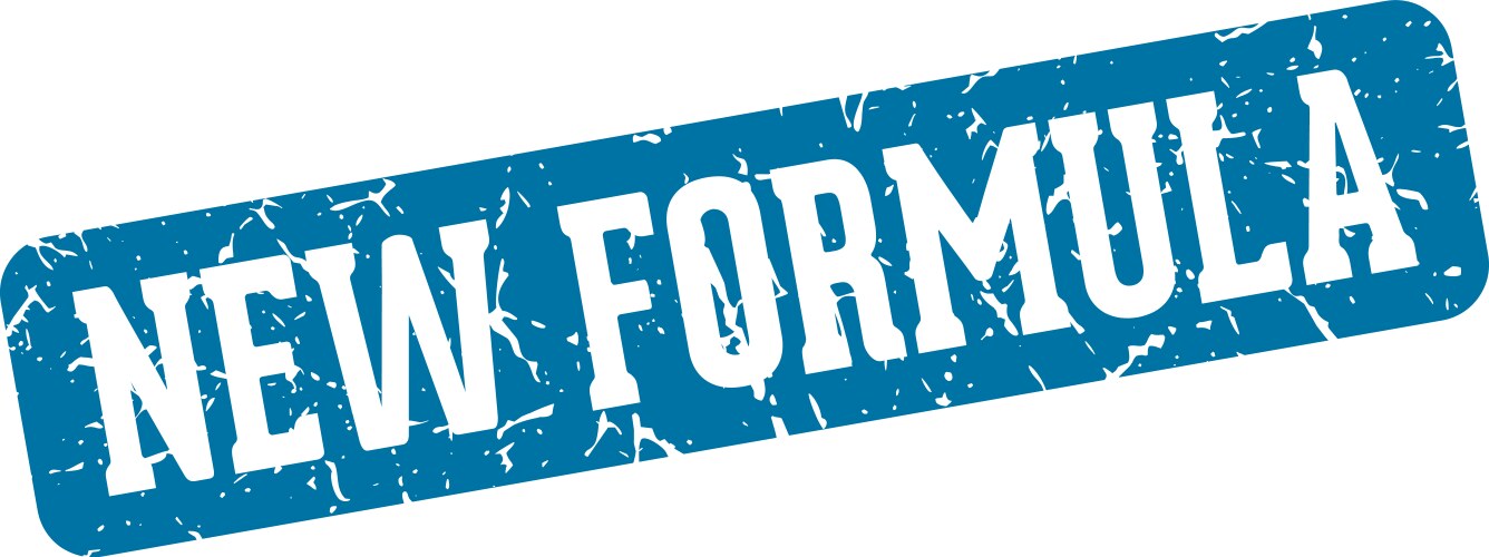 New formula rectangular sign stamp Royalty Free Vector Image