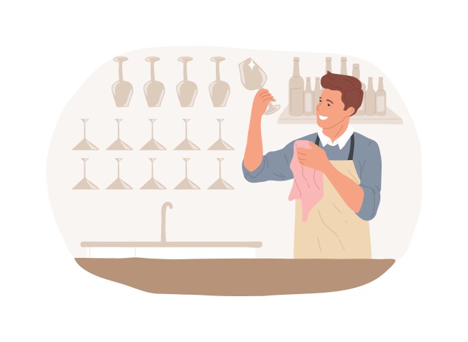 Pos software isolated cartoon Royalty Free Vector Image