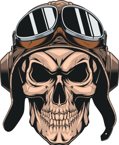 Skull in a red cap Royalty Free Vector Image - VectorStock