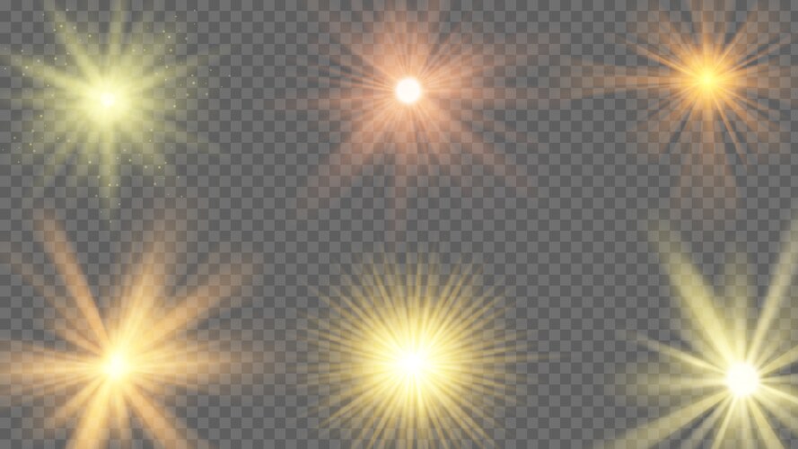 Line sunset and sun shine with rays logo elements Vector Image