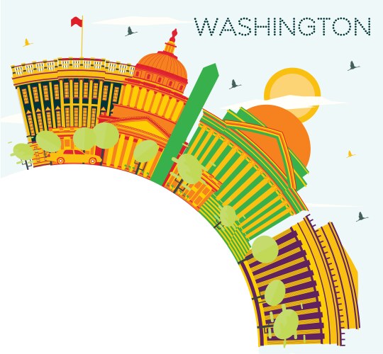 Washington Dc Skyline Vector Images (over 750)