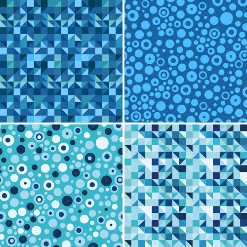 Set of seamless patterns Royalty Free Vector Image