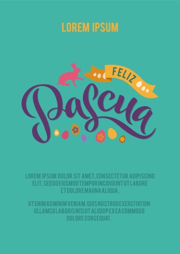 Spanish Easter Happy Vector Images (over 170)