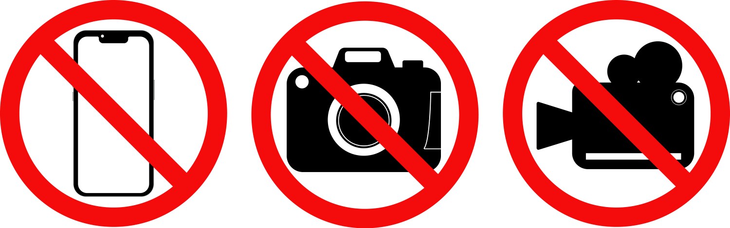 No Photography Sign Vector Images (over 2,900)