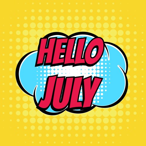 Abbreviation and facial expression retro comic Vector Image