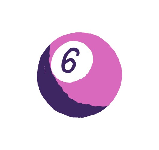 Number 6 Cartoon Vector Images (over 3,100)