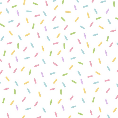 Decorative party sprinkles seamless repeat Vector Image