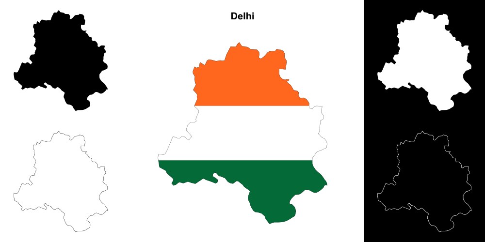Delhi Map Vector Images (over 1,200)