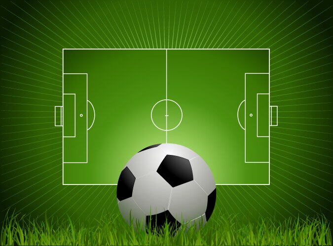 Soccer background in green colors Royalty Free Vector Image