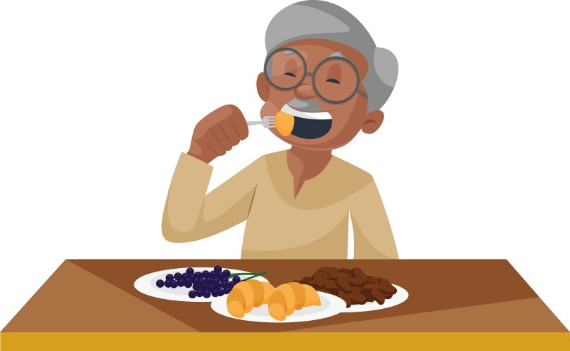 Indian marathi man cartoon Royalty Free Vector Image