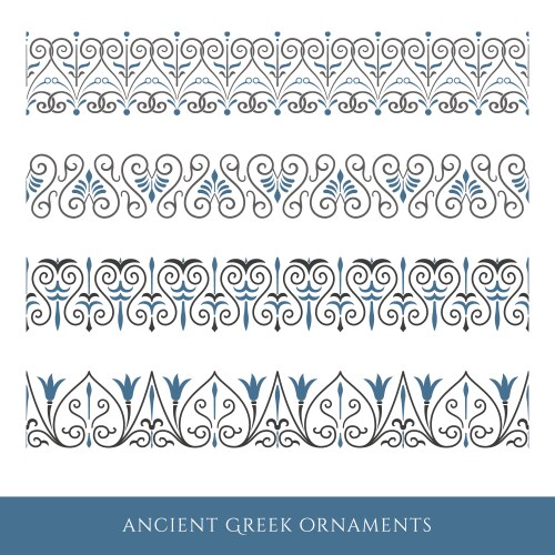 Greek decorative frame Royalty Free Vector Image