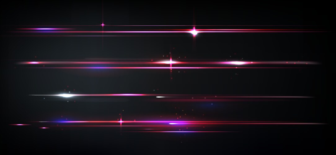 Transparent lens flare effect set Royalty Free Vector Image