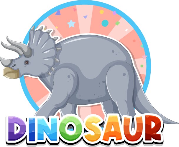 Dinosaur extinction animal cartoon character Vector Image