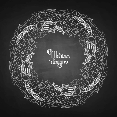 Collection of ocean fish Royalty Free Vector Image