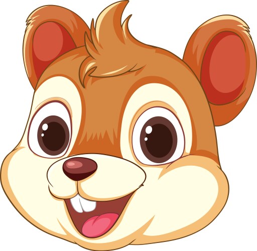 Chipmunk Face Outline