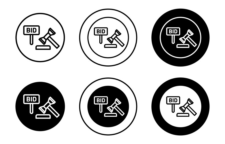 Auction Bid Icon Vector Images (over 8,700)