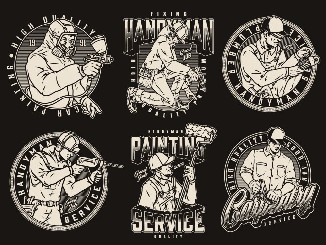 Vintage Painter Logos Vector Images (over 760)