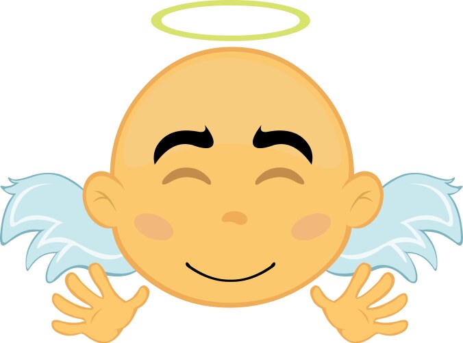 Angel Emoji Happy Vector Images (over 640)