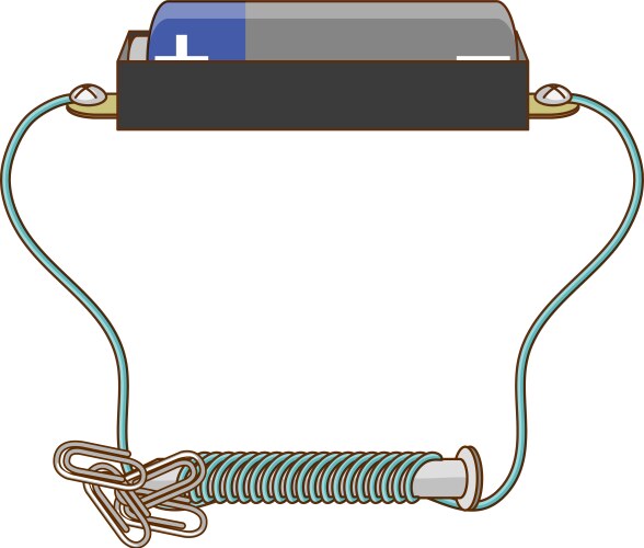 Ac circuit with capacitor and timing diagrams Vector Image