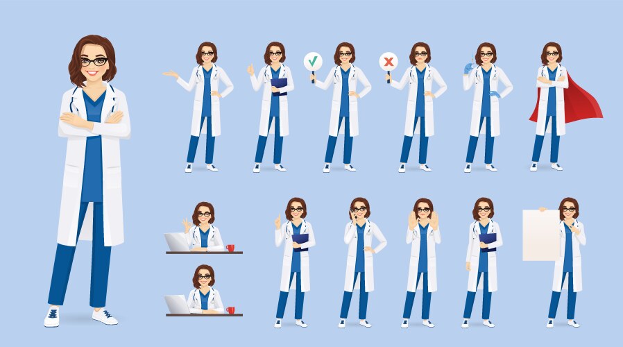 Female Doctor Cartoon Vector Images (over 22,000)