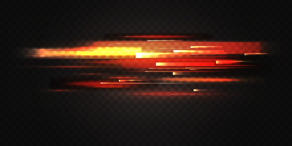 Red comic speed lines signs collection motion Vector Image