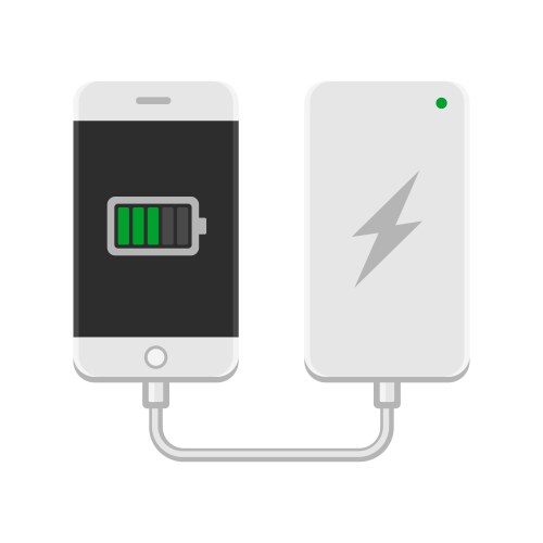 Simple power bank Royalty Free Vector Image - VectorStock