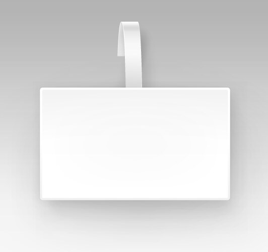 White square ragged paper scrap with soft shadow Vector Image