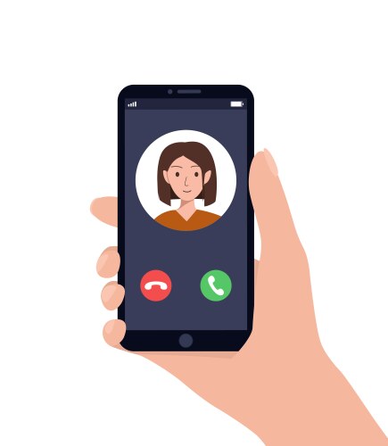 Smartphone or mobile phone call vibrate Royalty Free Vector