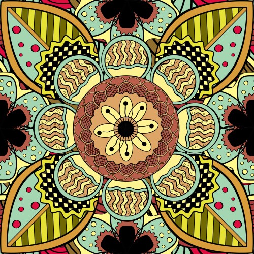 Colorful owls endless seamless pattern Royalty Free Vector