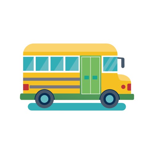 A cute school bus Royalty Free Vector Image - VectorStock