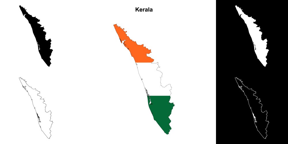 Kerala Map Vector Images (over 340)